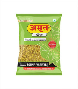 Amrut Roasted Saunf (Variyali)(Pack Of 4) Digestive Crunchy and Tasty ...