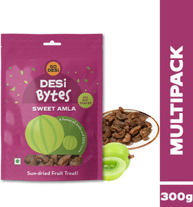 GO DESi Bytes Sweet Amla, Fruit Snacks, Dried Amla, Dehydrated Sweet ...