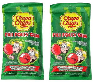 Chupa Chups Fili Folly Gum Watermelon Flavour Cotton Candy Watermelon ...