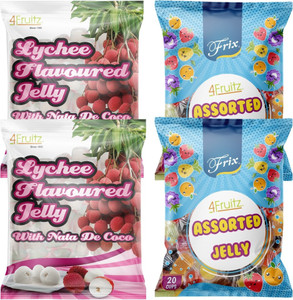 FRIX Assorted & Lychee Jelly with Nata De Coco Price in India - Buy ...