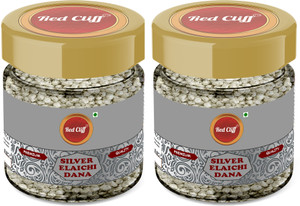 RED CLIFF Pure Silver Coated Elachi Dana | Pack Of 2 | Silver Elaichi ...