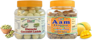 VTC Real Elaichi Milk Coconut Laddu Nariyal Peda Toffee & Mango Papad ...