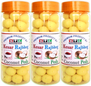 VTC Pure Kesar Milk Coconut Peda Candy, Coconut Laddu Toffee 250 g ...