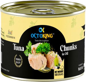 Octoking Canned Tuna Chunks Oil Sea Foods Chunks Price in India - Buy ...