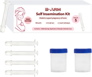 B-Arm Insemination Kit with 5 Bulb Syringe Applicators & Sperm ...