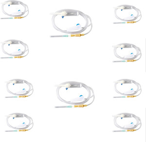 MDSS Infusion Set Sterilized Ready For Use | Pack of 10 Pcs Intravenous ...