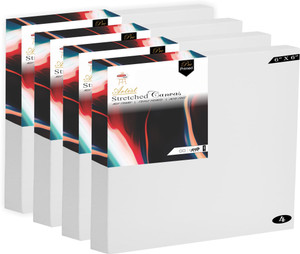 Flipkart.com | VARIETY 6 X 6 PRE STRETCHED CANVAS Cotton Medium Grain ...