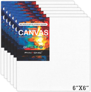 Flipkart.com | PANTONIC 6 X 6 Artist's CANVAS BOARD TRIPLE LAYER PRIMED ...