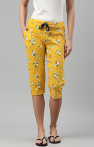 Enviously Young Women Yellow Capri - Buy Enviously Young Women Yellow ...