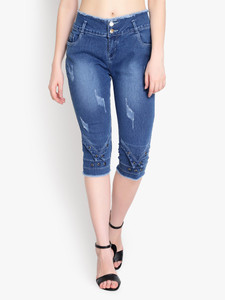 German Club Women Denim Capri - Buy German Club Women Denim Capri ...