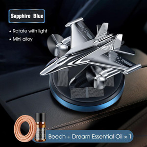 AirMount ™Blue Fighter Jet Car Solar Perfume Air Freshener Car ...
