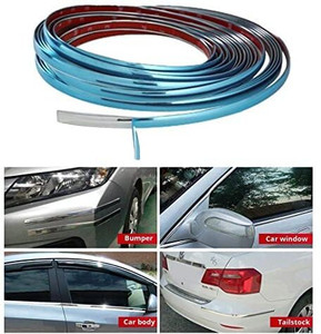 CARWORLD Chrome Beading Roll (10MM-5Meter) For WagonR, Alto800 and ...