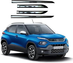 CARSHADE Half Chrome Side Beading Side Cladding Protector For Tata ...