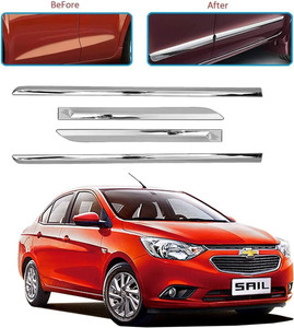 CARSHADE Full Chrome Set of 4pcs Side Beading Side Cladding Compatible ...