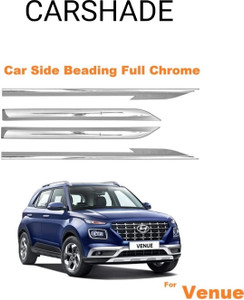 CARSHADE Hyundai venue side beading full chrome Car Beading Roll For ...