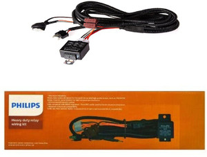 PHILIPS H4 Wiring Kit Heavy Duty with Relay for High Power (100/90W or ...
