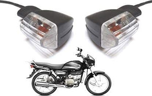 THE ONE CUSTOM Bike Turn Indicators Glass Amber Light for Hero Splendor ...