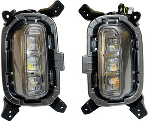 Autofasters Fog Light Led Ice Cube DRL for Kia Seltos, With Matrix ...