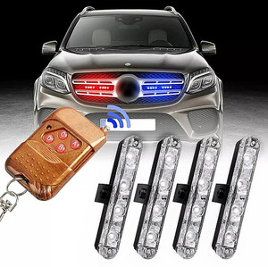 EliteAuto Car Grill LED Light Police Flasher Warning Light with ...