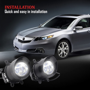 Ride2joy GTR Bi-LED Fog Lamp Projector Lens With High Low Beam Car ...