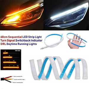 Gadiparts White, Amber LED Daytime Running light Headlamp Indicator Car ...