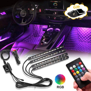 OLMEO Atmosphere Car LED Strip Light 4pcs Car Fancy Lights Price in ...