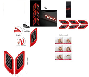 Max In Carbon Fiber Graphic Car Reflective Sticker, Warning Sign for ...