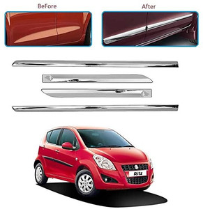 CARSHADE Full chrome side beading Moulding Compatible for Chrome Maruti ...