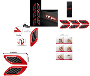 Max In Carbon Fiber Graphic Car Reflective Sticker, Warning Sign for ...