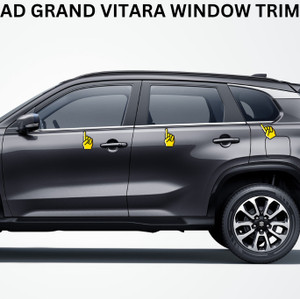 Ad chrome Window Garnish Grand Vitara 6PCS Chrome Maruti Grand Vitara ...