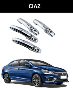 Autoxygen Ciaz (With Sensor Cut) Car Chrome Plated Front and Rear Door ...