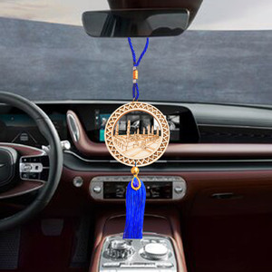 M Men Style Double Side Medina Masjid An-Nabawi Islamic Car Decor Wall ...