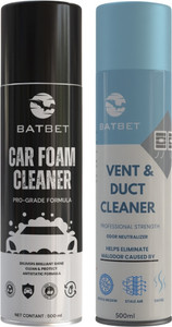 BATBET Car Foam Cleaner & AC Vent Duct Cleaner Spray | Pro Grade ...