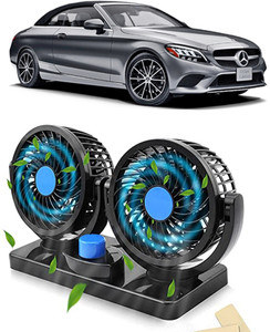 Gadzooks Car Fan 12V 360 Head 2 Speed Quiet Strong for All Auto ...