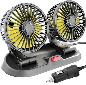 Gadiparts High Speed Moveable head Car Cooling Fan 12V With 360 Degree ...