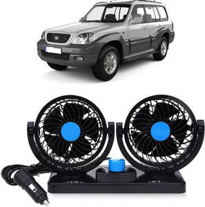 Purpleheart Car Fan 12V 360 Head 2 Speed Quiet Strong for All Auto ...