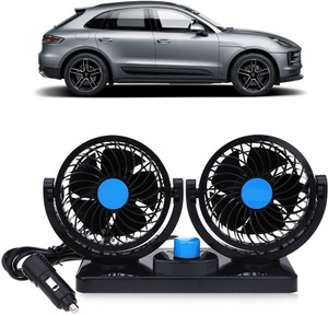 Purpleheart Car Fan 12V 360 Head 2 Speed Quiet Strong for All Auto ...