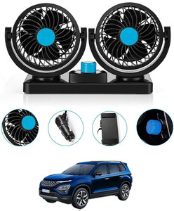 ABJD 12V/2 Speed Dual Head,360 Degree Rotatable Interior Fan For Safari ...