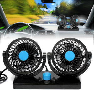 Ajeetech 12V Electric CarFan for Rear Seat Passenger Portable Fan ...