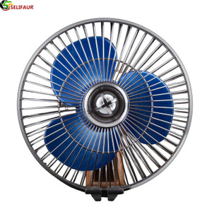 Selifaur 9 inch/12 volt Dc/ Full Metal Body Electric Fan for Car, Auto ...