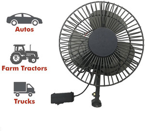 Gadzooks 12 Volt 6" Fan for Car, SUV, Truck, Auto, Caravan, Buses Y0655 ...