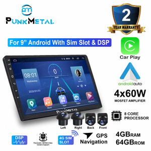 PunkMetal (4GB/64GB) Android 2Din 9'' Inch With 360° Bird View Camera ...