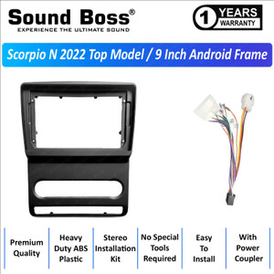 Sound Boss SCORPIO-N 2022 TOP MODEL 9"Inch Frame for Android Car Stereo ...