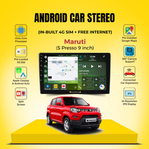 IntelliPlay 9 Inch Android car stereo for Maruti S-Presso Car Stereo ...