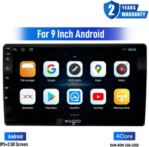 Wagzo 9 Inch Car Android TS7,2GB+32GB,4th Gen,4 Core,Touch Screen IPS ...