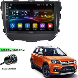 Racemark 9 Inch Car Android for Maruti Brezza with Frame Car Stereo 4GB ...
