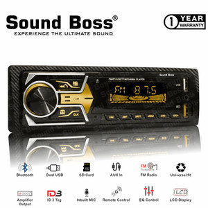 Sound Boss HI-FI SB-119 Charge Pro+ Dual-USB/FM/SD/AUX/Bluetooth Car ...