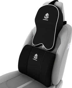 MRRON SUPREME Memory Foam Neck Rest & Big Lumber Spine Support For Car ...