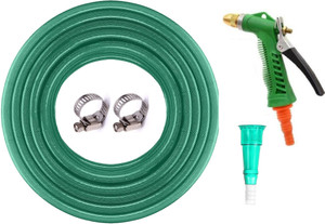 HVG TRADERS Water Hose Pipe with High Pressure Lever Spray Gun Spray ...