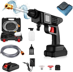 LARLEX 48W Wireless High Pressure Washer Water Spray Gun for Car Wash ...